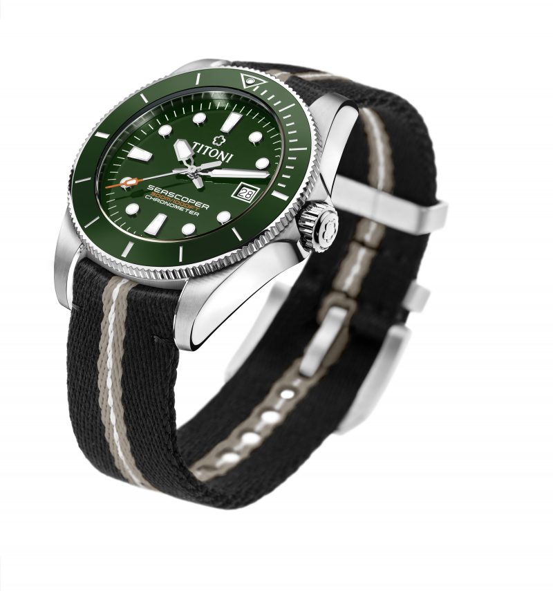 Titoni Seascoper 300 – 83300 SGN-T5-703 – 1,630 USD – The Watch Pages