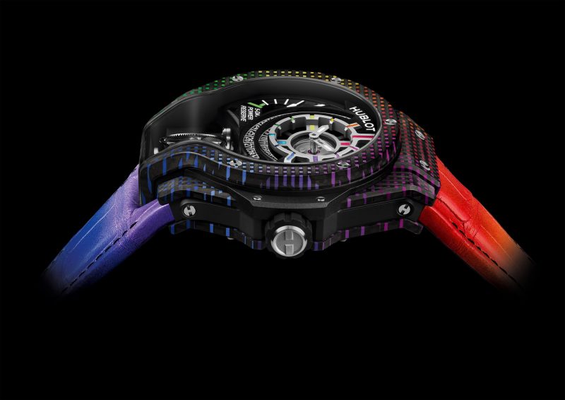 Hublot MP 09 Tourbillon Bi-Axis Rainbow 3D Carbon – The Watch Pages