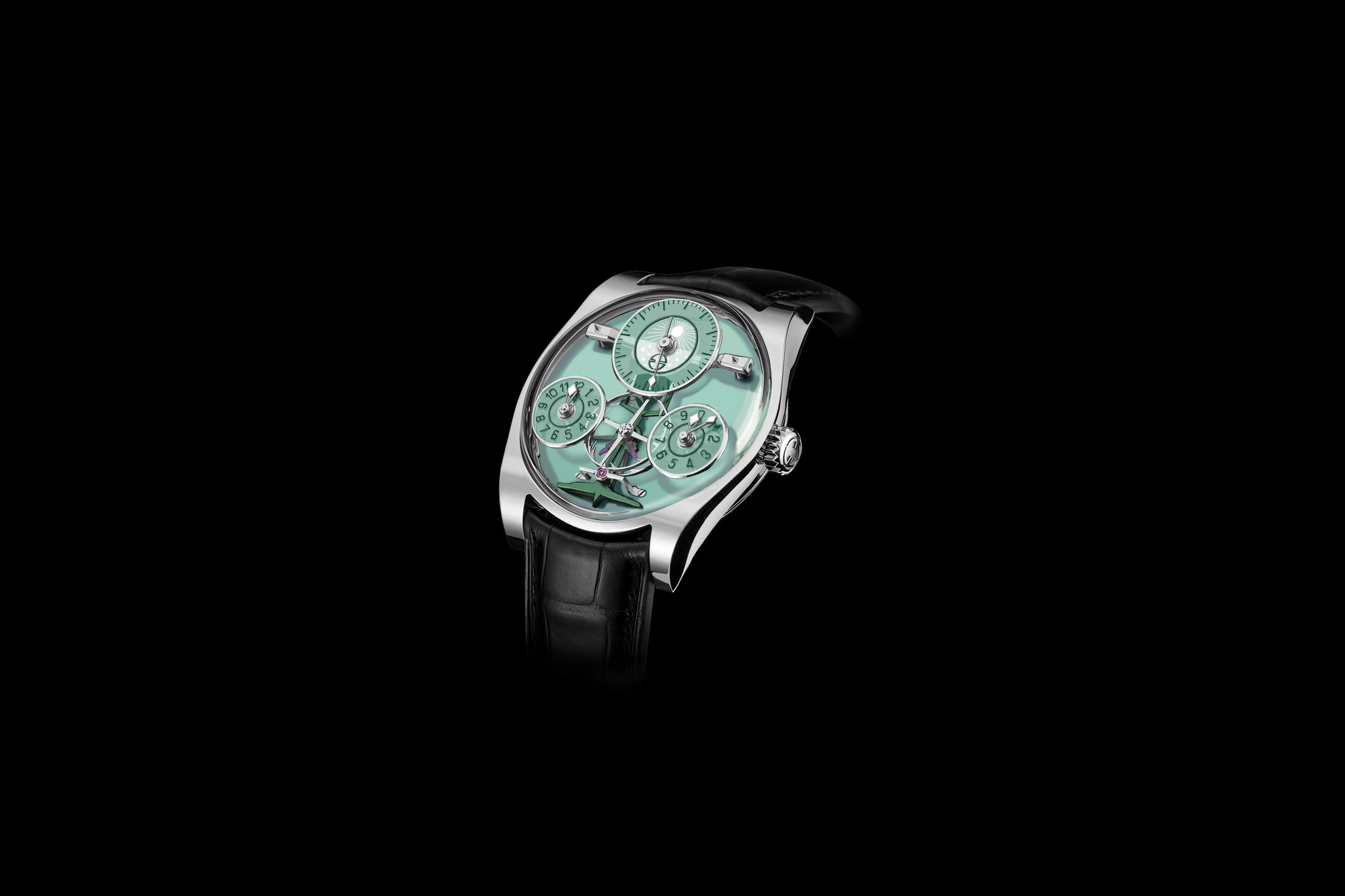 Emmanuel Bouchet Complication One Aleph White Gold Green – The Watch Pages