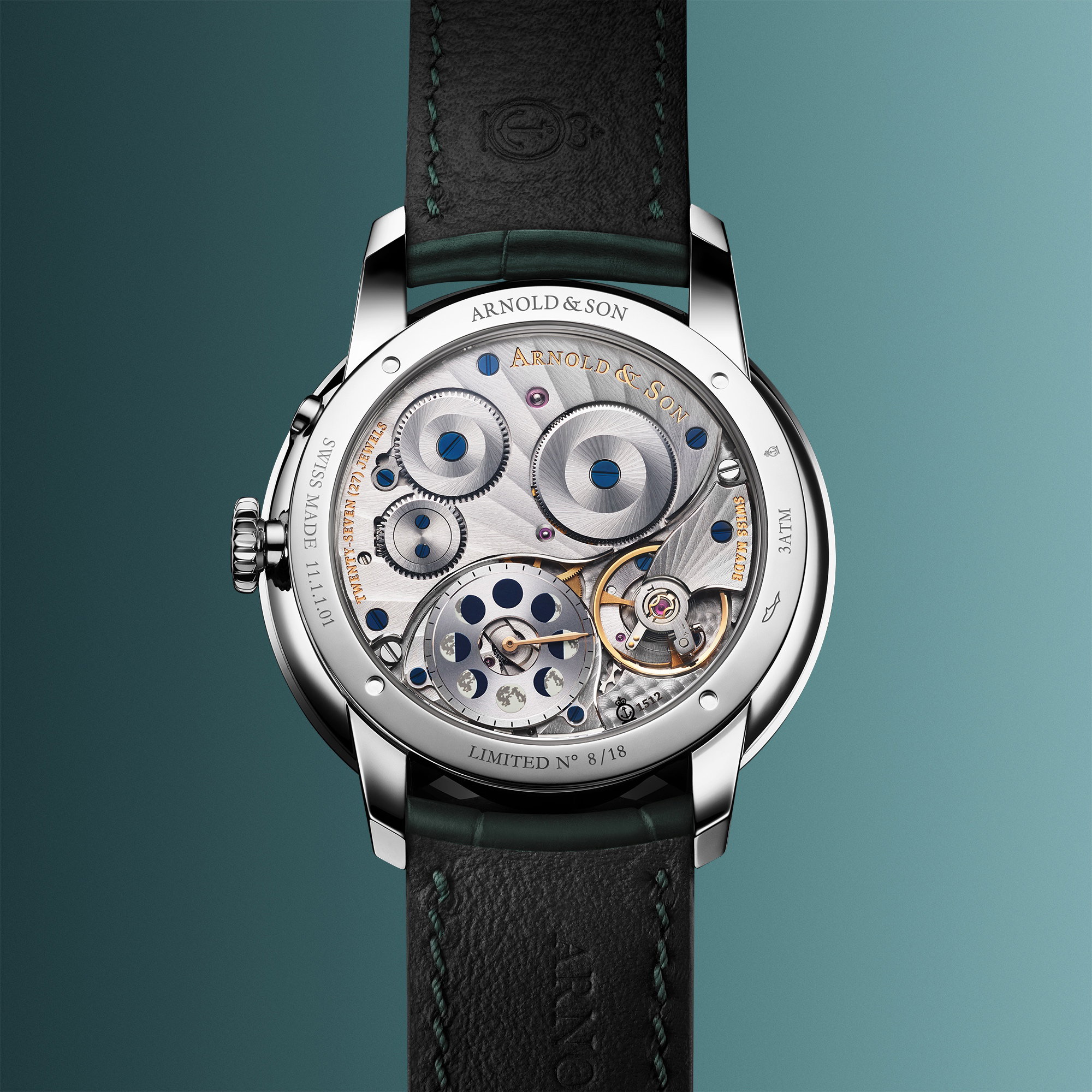 Arnold & Son Perpetual Moon 41.5 Steel “Colors of the Moon” Green – The ...